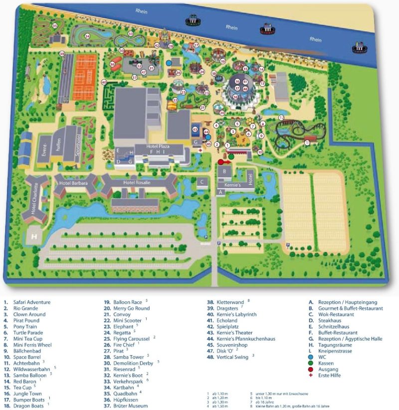 Parkplan | Wunderland Kalkar - NRW-Parks.de